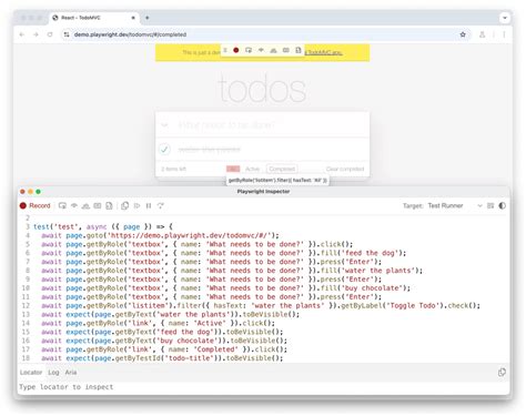 生成测试 Playwright Playwright 测试框架