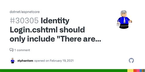 Identity Logincshtml Should Only Include There Are No External Authentication Services