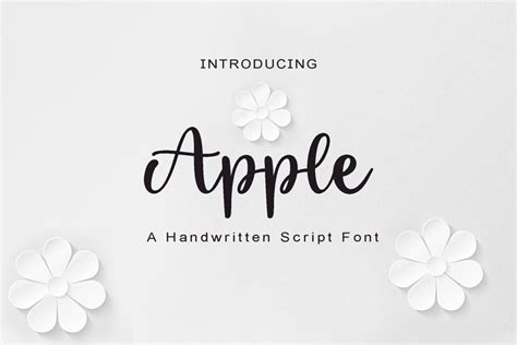 Apple Handwritten Script Font