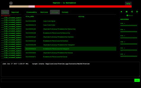 Vegvisir Browser Based Gui For Lldb Debugger