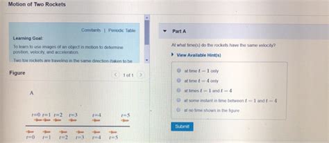 solved motion of two rockets constants perodic table part