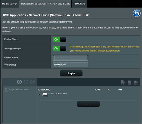 How To Turn Your Asus Router Into A Nas Digital Citizen