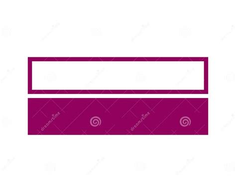 Rectangle Outline And Shape Pink Symbol Element Vector Stock Vector Illustration Of