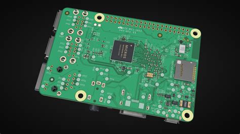 회로 기판 라즈베리 파이 3 3d 모델 40 C4d Max Fbx Free3d