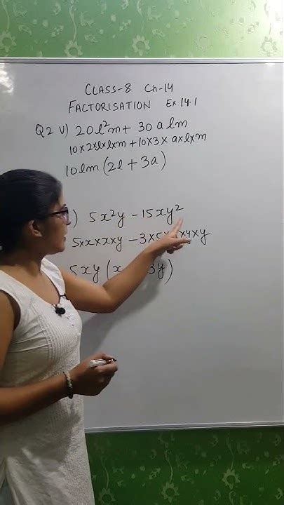 Factorisation Chapter 14 Ex 14 1 Q 2 Class 8 Maths Shorts Maths Class8 Viral Ytshorts