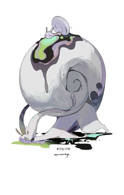 Kamikiririp Hisuian Goodra Hisuian Sliggoo Nintendo Pokemon Curled
