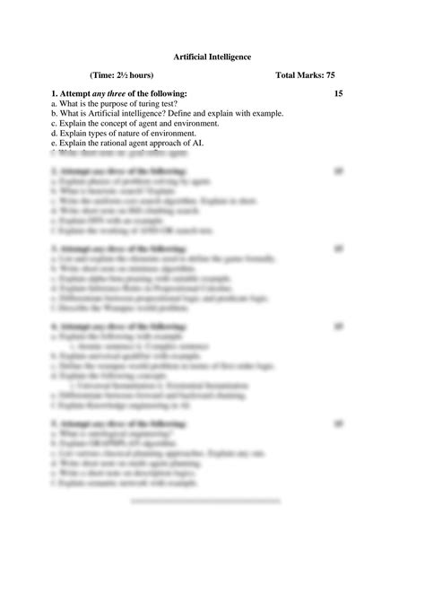 SOLUTION: Artificial intelligence practice paper set 2 - Studypool