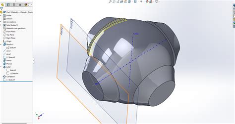 How To Fill In The Gap Between The Lofted Feature And The Surface I Want It To Follow On The How To Fill In The Gap Between The Lofted Feature And The Surface I Want It To Follow On The