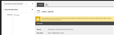 Could Not Get Item With Id Exception When Opening A Page With