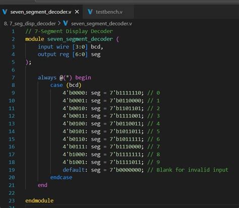 Verilog Hdl Digitaldesign 7segmentdisplay Icarusverilog Gtkwave