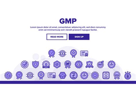 Gmp Certified Mark Landing Header Vector Graphic By Stockvectorwin Creative Fabrica