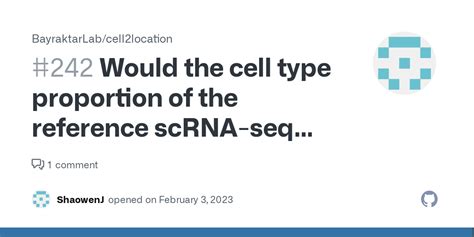 Would The Cell Type Proportion Of The Reference Scrna Seq Dataset