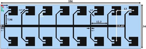 structure of the proposed antenna array with 16 element download