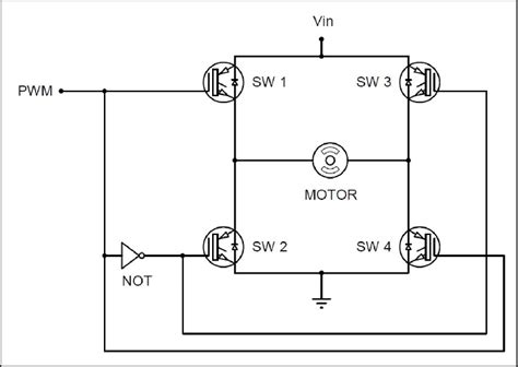 A Simplified H Bridge With PWM Signal Download Scientific Diagram