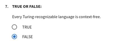 solved true or false every turing recognizable language is