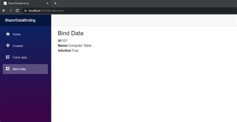 Blazor Data And Property Binding