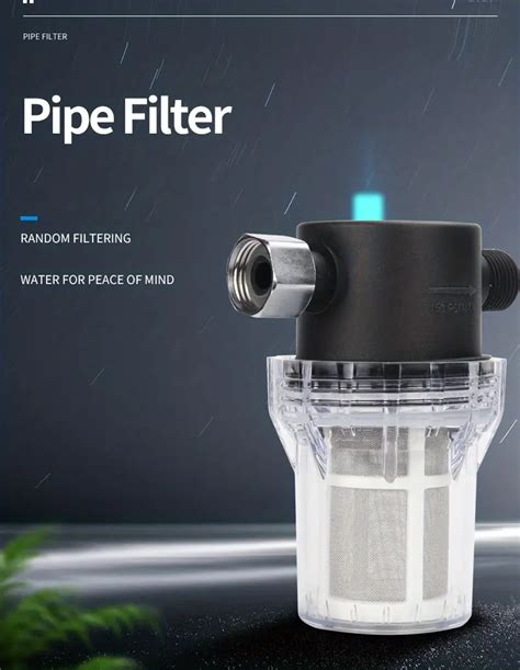 12 인치 내부 및 외부 이동식 조인트 필터 하나 304 스테인리스 스틸 필터 스크린 파이프 라인 화장실 필터링 세척 가능 정원 양식 플라스틱 투명한 위치