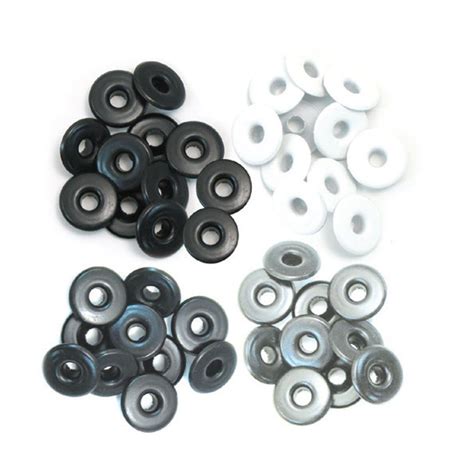 We R Makers Wide Eyelets Aluminum Grey Pack Of 40pcs Sewingstreet