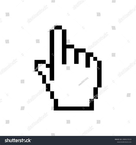 Mouse Hand Pointer Cursor Vector Icon Stock Vector Royalty Free Shutterstock
