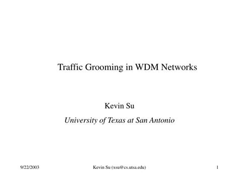 Ppt Traffic Grooming In Wdm Networks Powerpoint Presentation Free