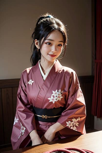 Premium Ai Image Japanese Young Beautiful Girl Model Wearing