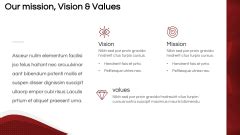 Abstract Red Theme For PowerPoint And Google Slides PPT Slides