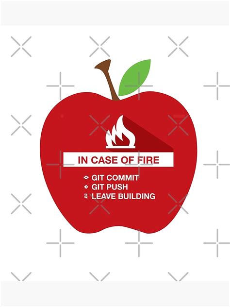 In Case Of Fire GitHub Poster For Sale By Sale Redbubble