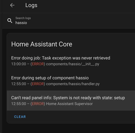 Error Returned From Supervisor System Is Not Ready With State Setup