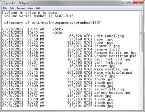 Print All The Files Or A List Of All The Files In A Folder Pcworld