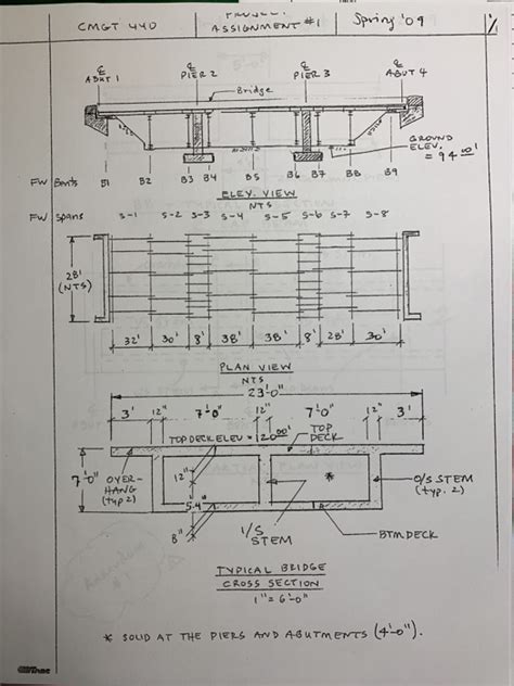 Bridge Falsework Design Project Cmgt 440 Temporary