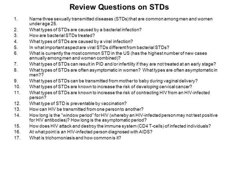 Review Questions On Stds Filo
