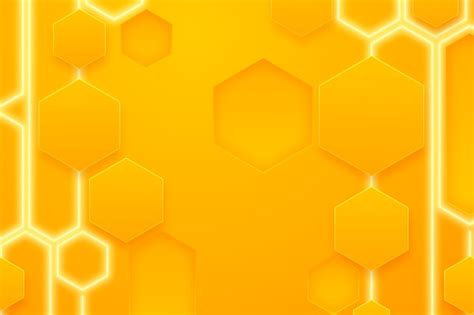 Реалистичный желтый неоновый фон Бесплатно векторы