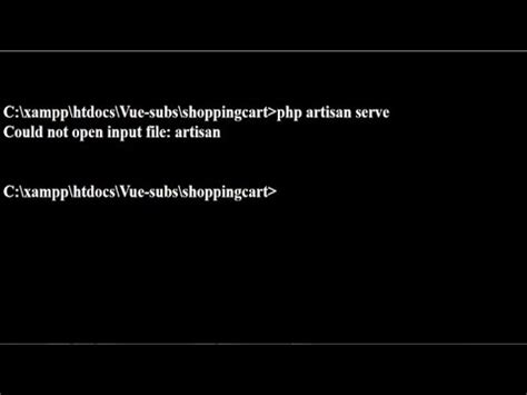 Could Not Open Input File Artisan YouTube
