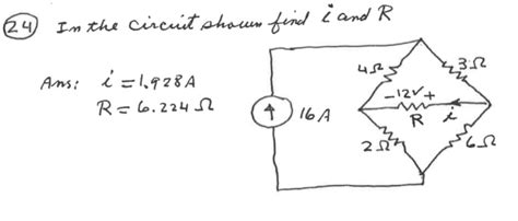 Solved 24 ﻿in The Circuit Shown Find I And