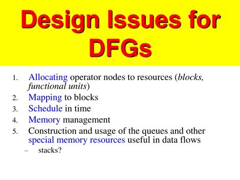 ppt introduction to data flow graphs and their scheduling powerpoint