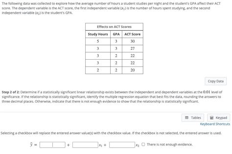 Solved The Following Data Was Collected To Explore How The