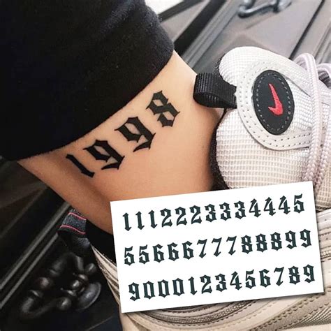 Types Of Numbers For Tattoos