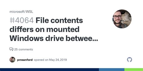 File Contents Differs On Mounted Windows Drive Between Windows And WSL Issue Microsoft