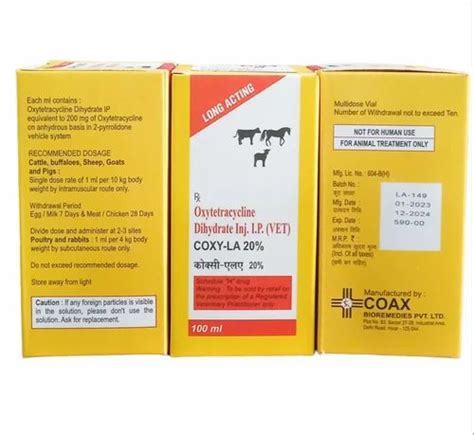 Oxytetracycline Injection Veterinary 100ml Coxy La At ₹ 590 Oxytetracycline Vet Injection