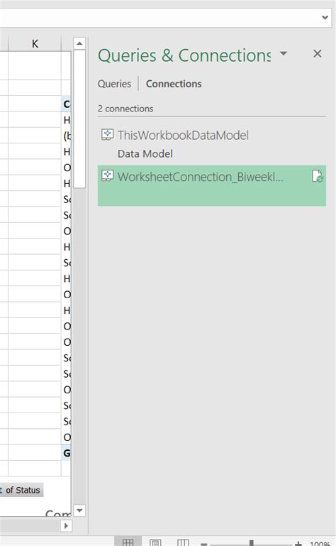 Delete Table In Existing Connections In Excel Stack Overflow