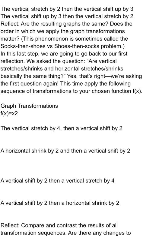 [answered] the vertical stretch by 2 then the vertical shift up by 3