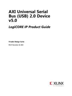 AXI Universal Serial Bus USB 2 0 Device V5 Xilinx Axi Universal Serial Bus Usb 2 0 Device