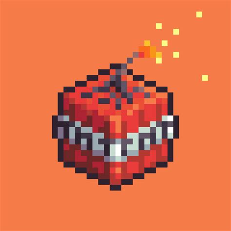 Minecraft Tnt Pixel Art