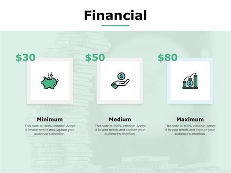 financial minimum medium maximum ppt powerpoint presentation slides outline