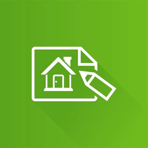 Premium Vector Blueprint Flat Color Icon Long Shadow Vector Illustration