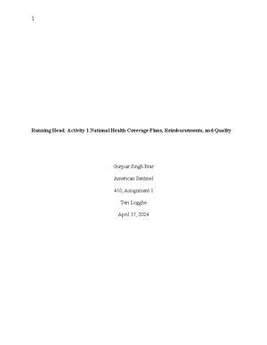 405 Assignment 2 COURSE 410 SIMPATH ACTIVITY 1 Activity 2 Advance Nursing Practice And