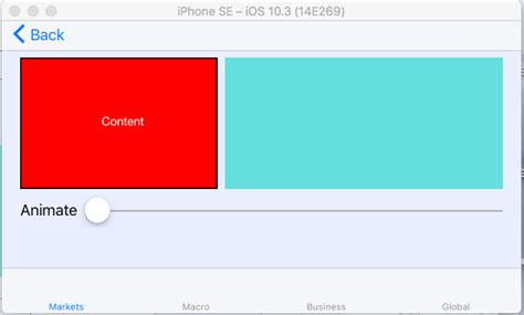 ios why is the navigation bar different when viewed in the xcode