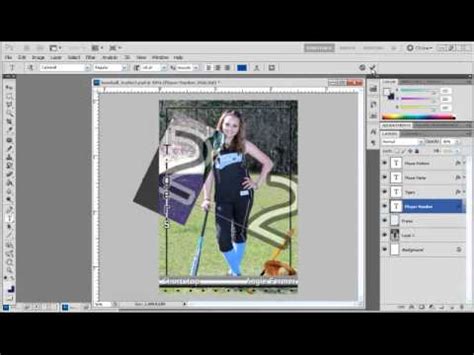 How To Create Sports Trading Cards With Photoshop Templates YouTube