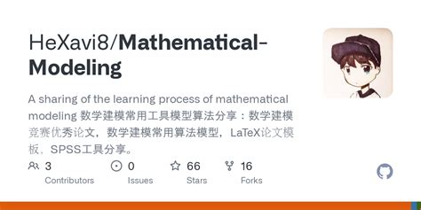 GitHub HeXavi Mathematical Modeling A Sharing Of The Learning Process Of Mathematical
