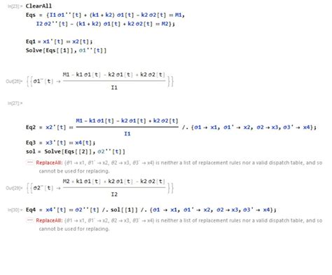 Replacement ReplaceAll Error Mathematica Stack Exchange